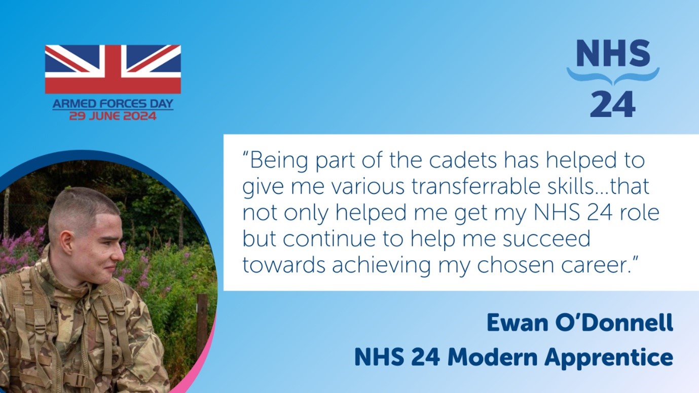 Saluting our armed forces – NHS 24 supporting Armed Forces Day 2024 | NHS 24